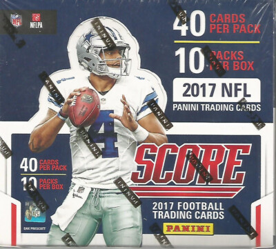 2017 PANINI SCORE FOOTBALL FACTORY SEALED JUMBO HOBBY BOX 400 CARDS! 4 ...