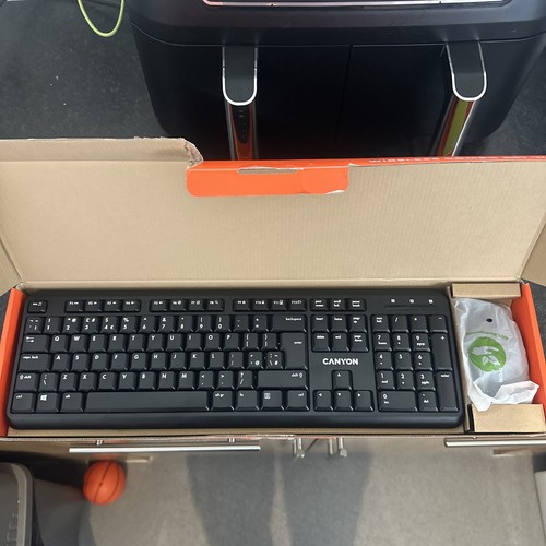 Canyon CNS-HSETW02-UK Wireless Keyboard and Mouse Combo Set, Black | eBay