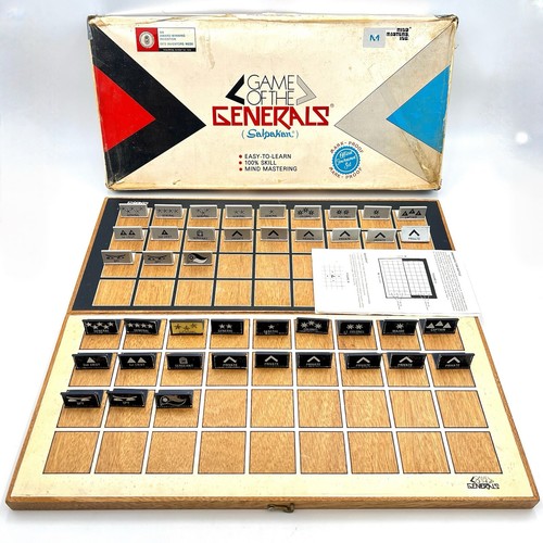 Game of The Generals Wooden Board Game, Metal Pieces Vintage 1972 ...