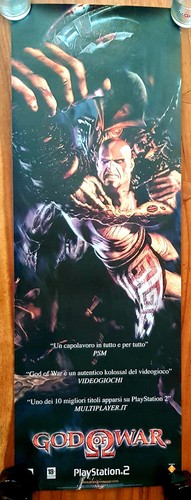 God of War PlayStation 2 PS2 Old Vintage Promo Store Official Poster ...