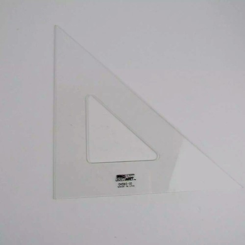 Drafting Triangle 10-inch 45/90 Degrees Clear C4590-10 | eBay