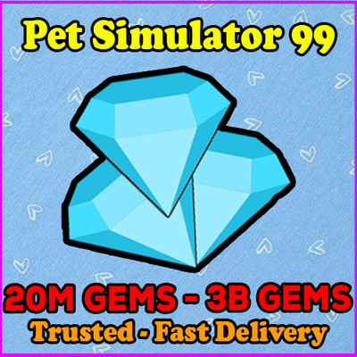 Pet Simulator 99(Pet Sim 99 PS99) 💎20M 100M 500M 1B 3B GEMS |QUICK🚚 ...