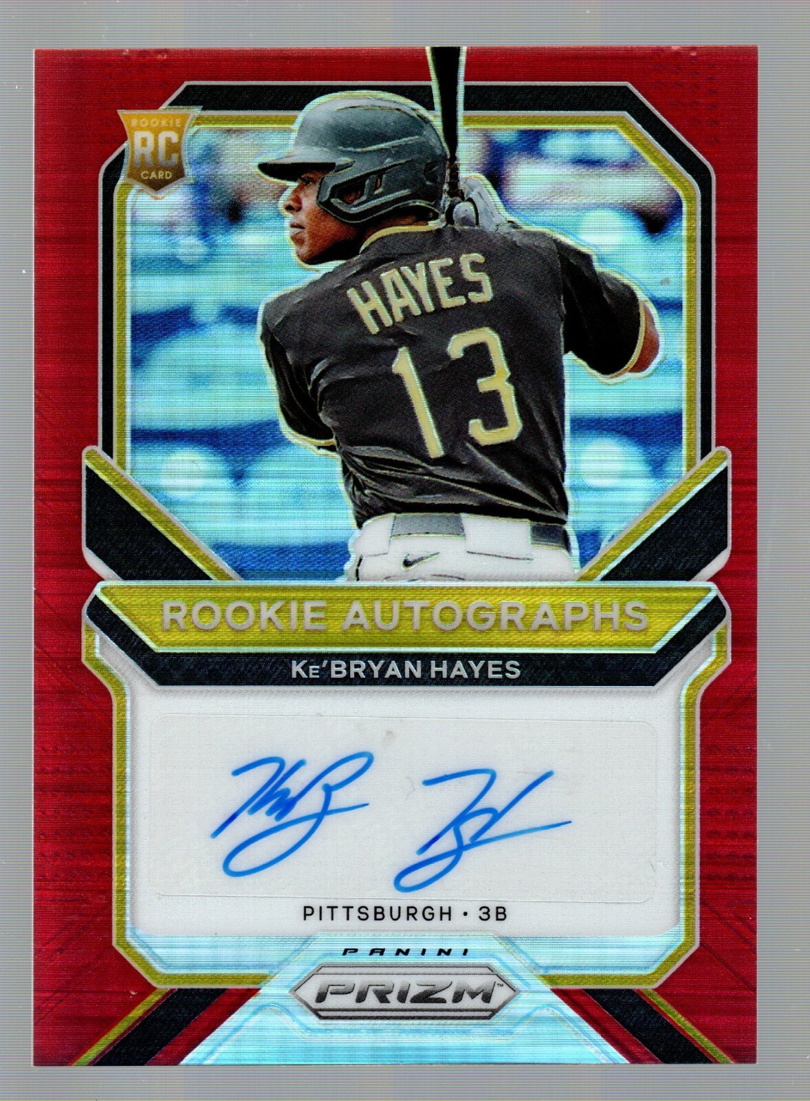 2021 Panini Prizm Rookie Autographs Prizms Red #RA-KBH Ke'Bryan Hayes ...