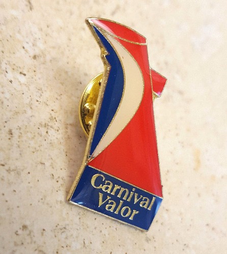 CARNIVAL CRUISE LINES SHIP 'VALOR' GUEST VIP LAPEL PIN-Vacation-Red ...