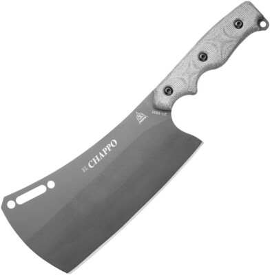 TOPS El Chappo Fixed Knife 6" 1095 High Carbon Steel Blade Black ...