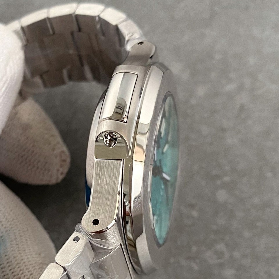 Retro Square 40mm Ice Blue Watch Dial Sapphire NH35A Mens Mechanics ...