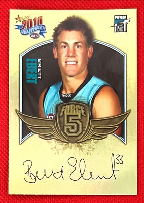2010 AFL SELECT CHAMPIONS BRETT EBERT PORT ADELAIDE POWER FORCE FIVE CARD FFS53 | eBay Australia
