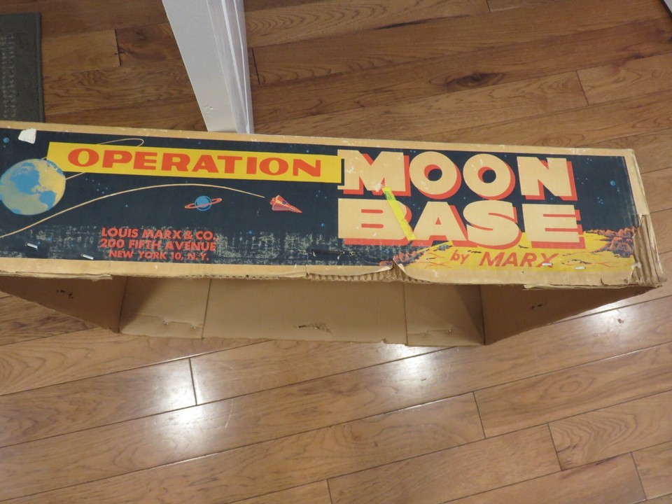 VTG Marx 1962 Operation Moon Base Play Set No. 4654 Empty Box Only READ ...