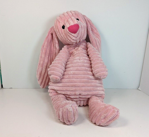 Jellycat Cordy Roy Rabbit Pink Plush Floppy Bunny Ribbed Corduroy 14 ...