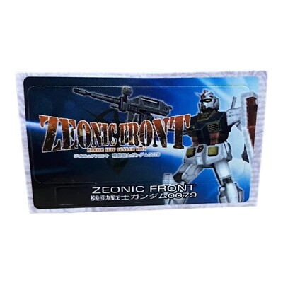 Sony PlayStation 2 PS2 Mobile Suit Gundam Zeonic Front 2001 Memory Card Sticker | eBay