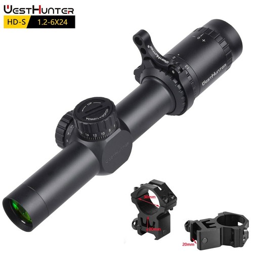 Hunting Scopes WestHunter HD-S 1.2-6X24 Mil Dot Compact Scope Optical ...