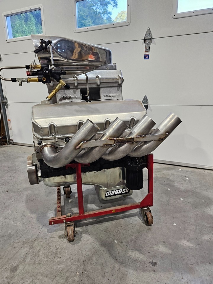 zoomie headers BBC 2-1/2" stainless steel "shortys" with covers | eBay