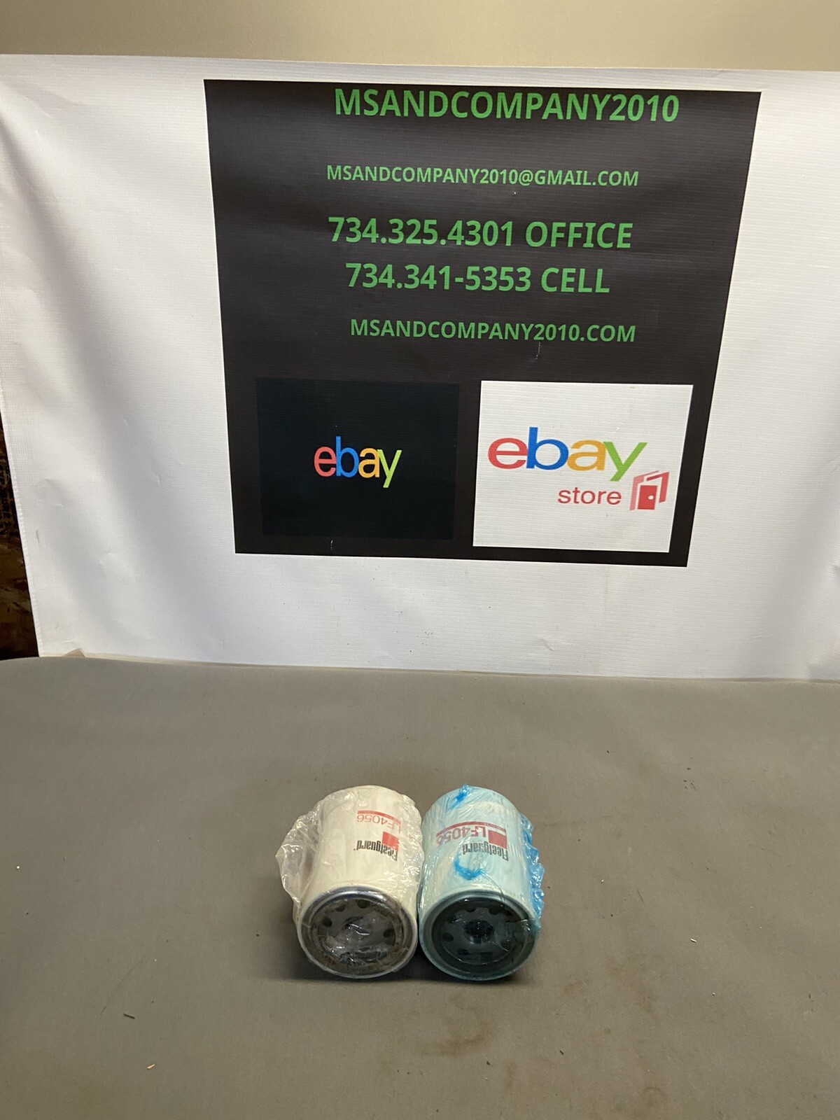 2X LF4056 GENUINE Fleetguard OEM Cummins OIL LUBE FILTER Fits 1173481 ...