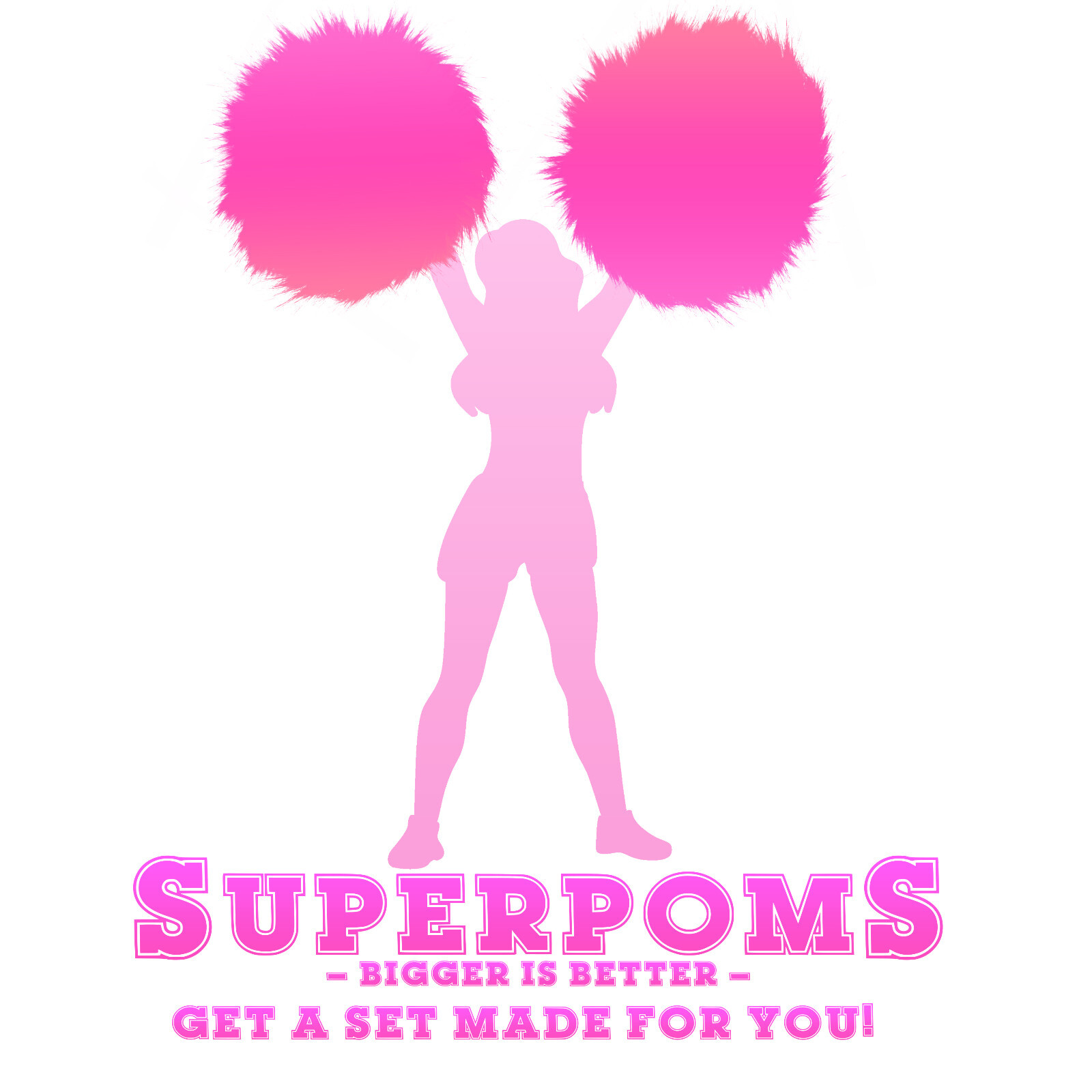 Extra Large Vintage Cheerleader Pom Poms - Superpoms - I'll make a set ...