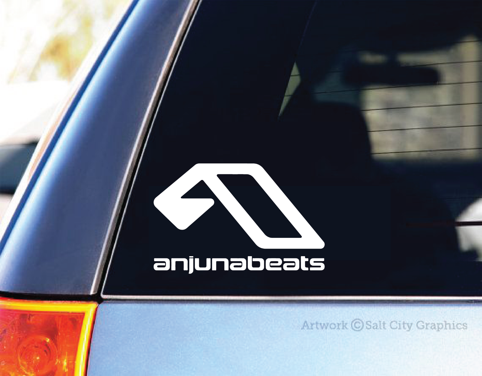 Anjunabeats White Vinyl Decal Sticker EDM Dance Car Laptop EDC Trance ...