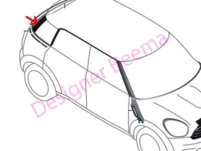 MINI R60 Countryman D - Pillar Black Trim Cover - Rear Right (JS) | eBay