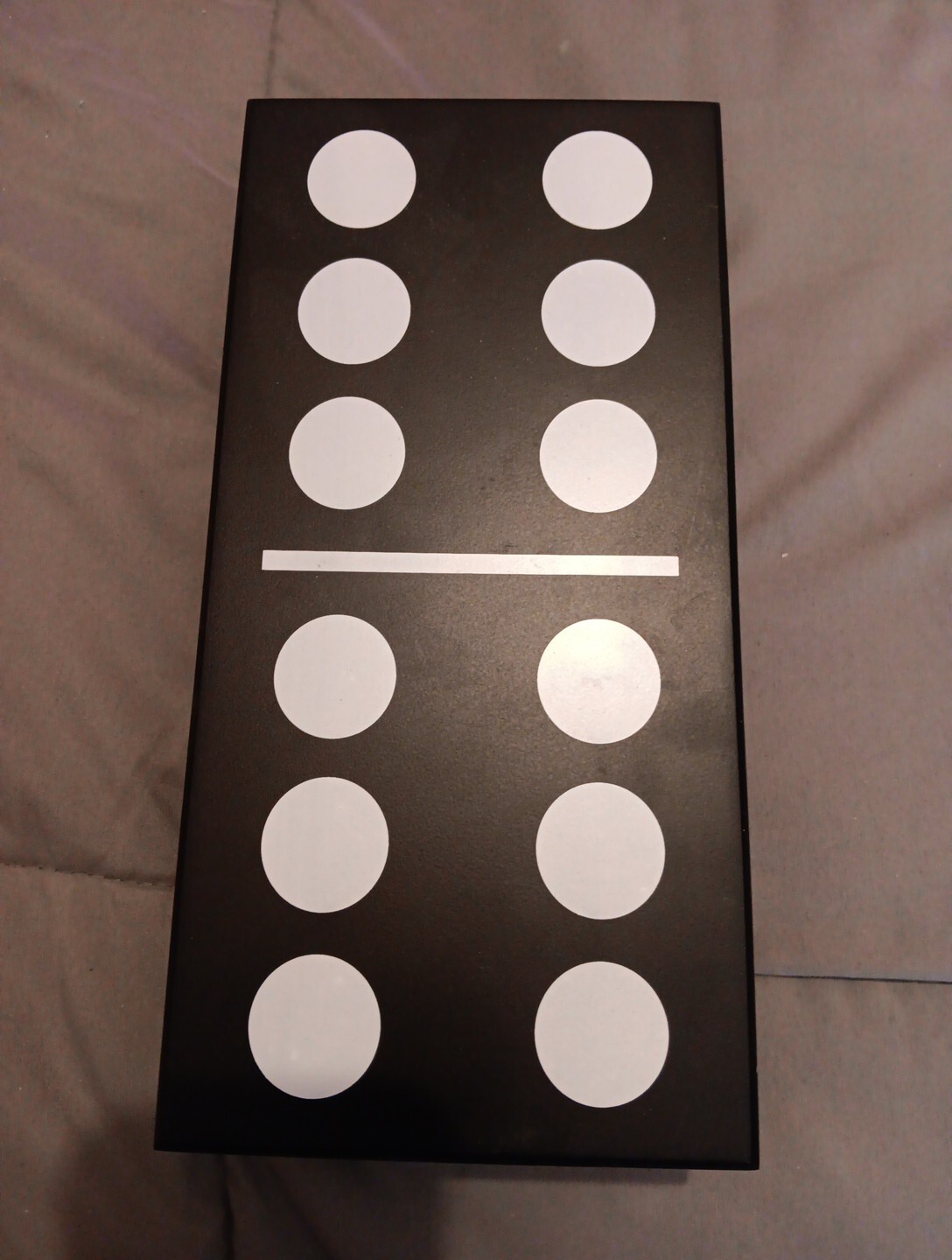 Double 12 Colored Pips/Dots Dominoes in Black Lacquer Case - 91 Tile ...