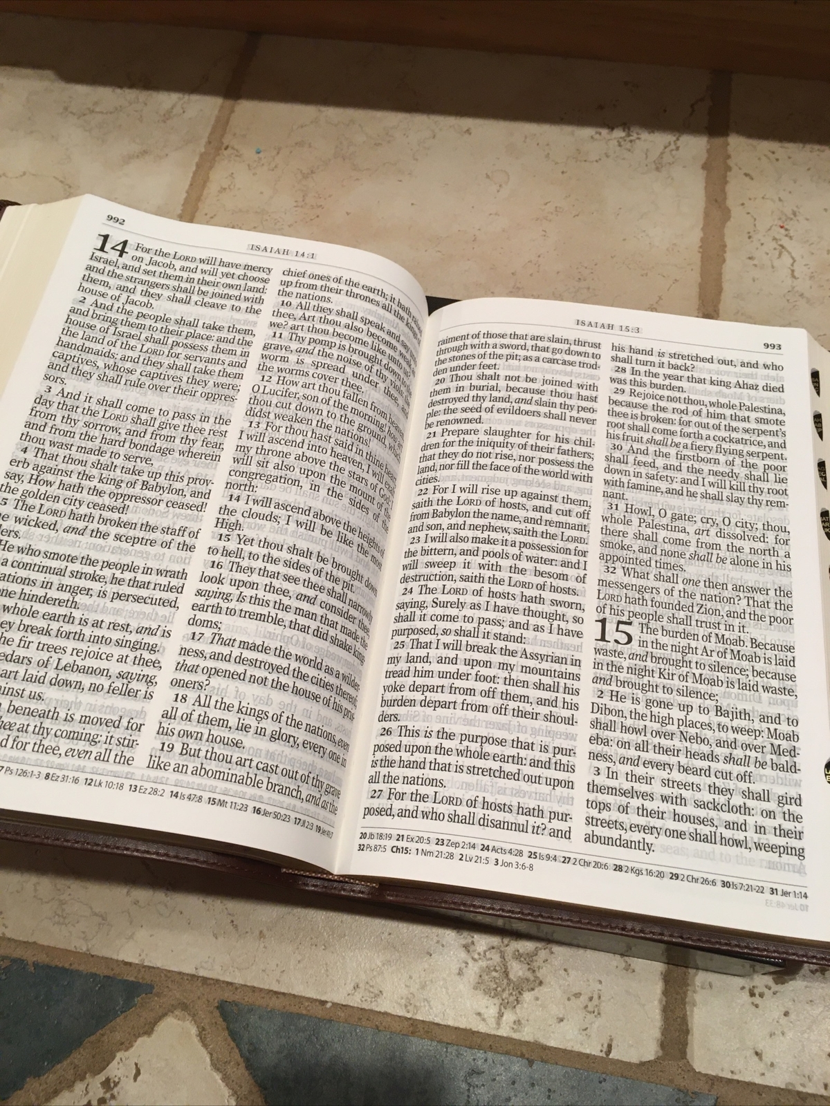 KJV Super Giant Print Bible - 17pt font ~ Faux Leather ~ Red Letter ...