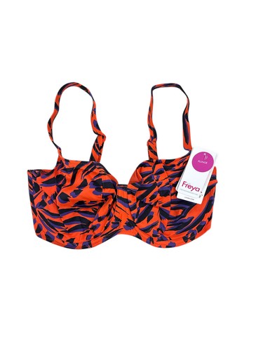 Freya SUNSET Tiger Bay Underwire Plunge Bikini Swim Top, US 30DD, UK ...