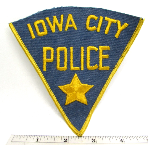 Vintage Iowa City Iowa IA Police Department Jacket Patch First ...