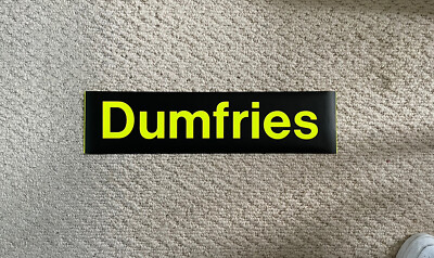 RARE NORTHERN RAIL TRAIN DESTINATION BLIND “DUMFRIES” | eBay UK