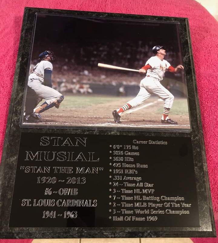 Stan Musial Stan Musial, St. Louis Cardinals, Shown In Two Batting