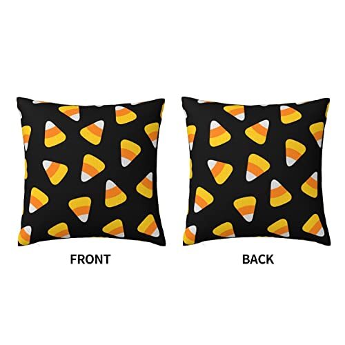 Cartoon Candy Corn Throw Pillow Covers Seamless Pattern Art Design ...