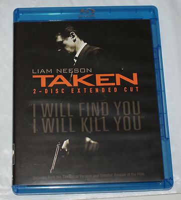TAKEN (Blu-ray Disc, 2009, 2-Disc Set, Extended Cut; No Digital Copy ...