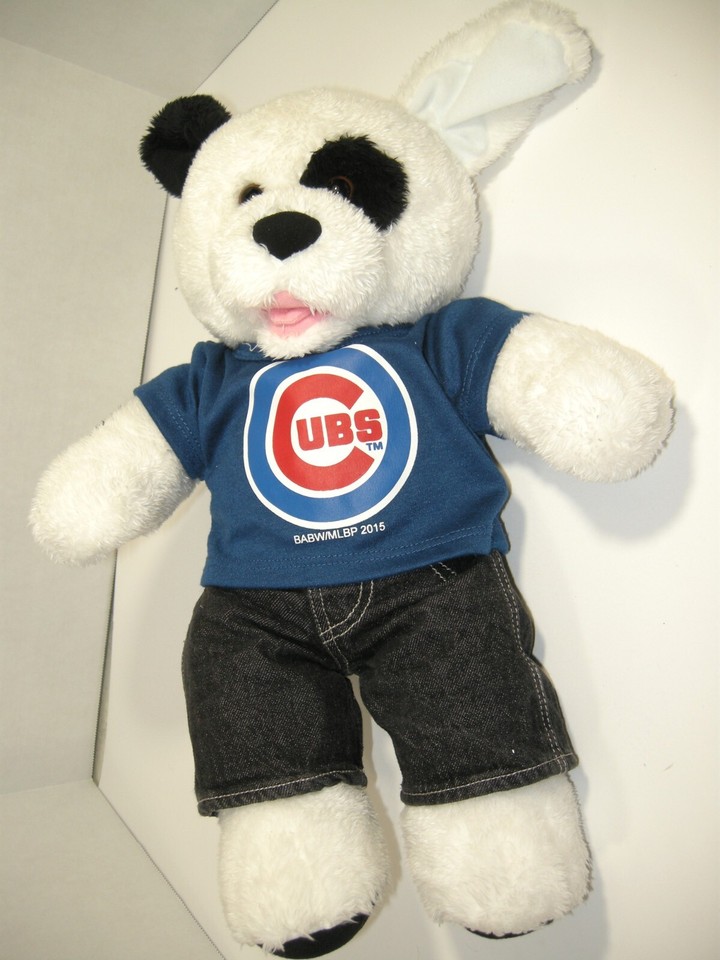Chicago Cubs Build A Bear Puppy Dog Cookies and Cream Plush 17" 2015 | eBay
