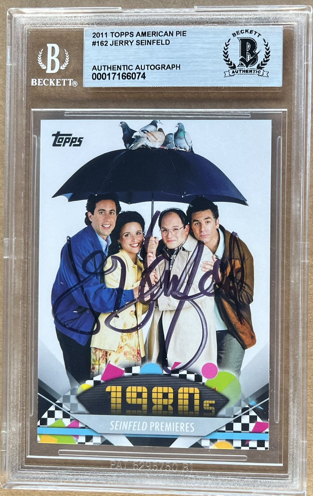 JERRY SEINFELD Autograph SIGNED 2011 Topps American Pie Premieres ...