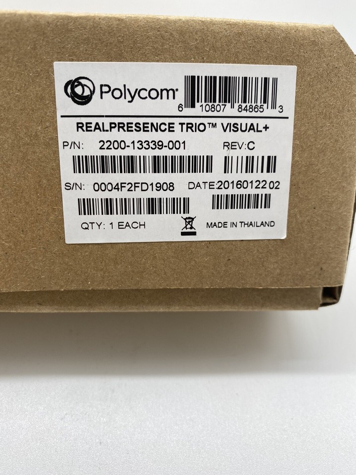 Polycom RealPresence Trio Visual+ 2200-13339-001 Video Conference | eBay