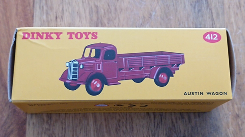 Atlas Editions Dinky Toys 412 Austin Dropside Truck Yellow Reproduction ...