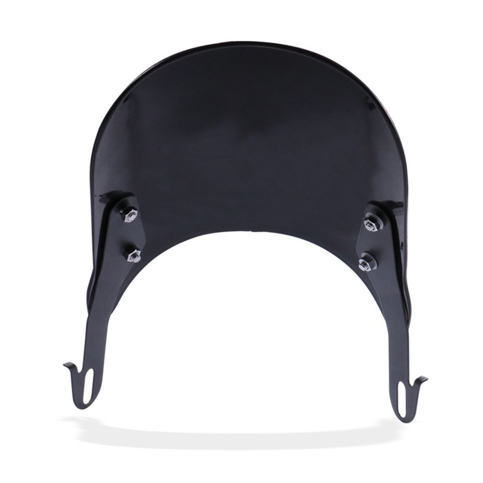 Motorcycle 5-7'' Headlight Windshield Windscreen Fairing Black for ...