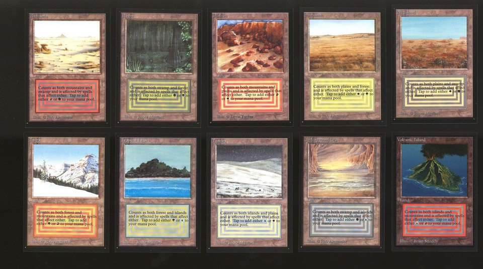 Magic MTG Beta Collector's Edition CE Complete Set NEAR MINT (NM) | eBay