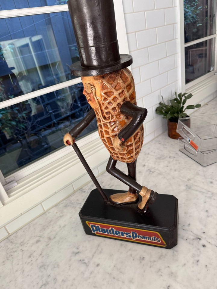 Planters Mr Peanut 27" Door Greeter Statue One Tiny Paint Chip | eBay