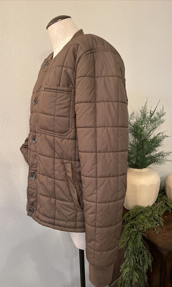 True Grit Jacket Mens Size Large Sherpa Fleece Lined Army Green Brown ...