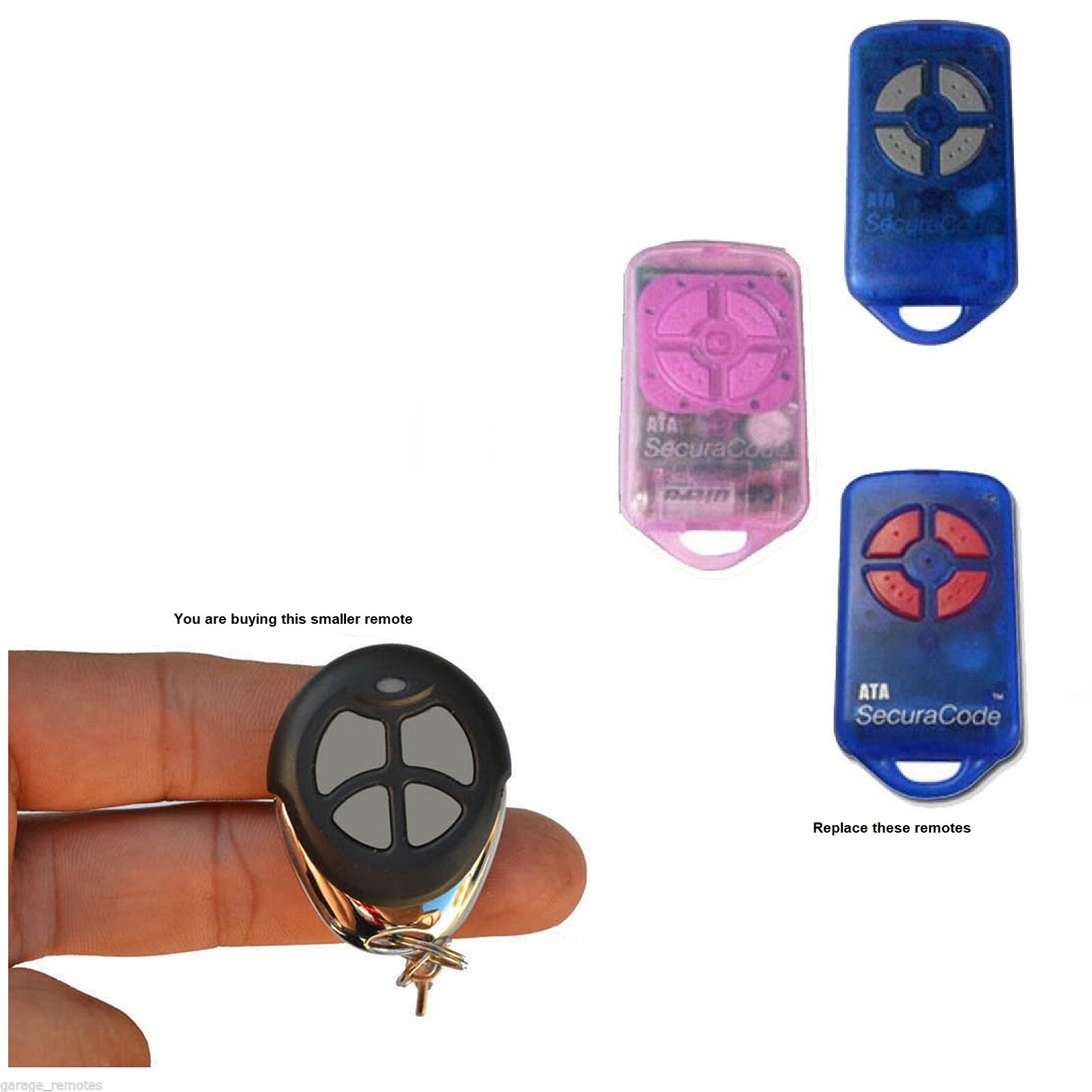 replacment garage door keyring remote control compatible with Blue ...