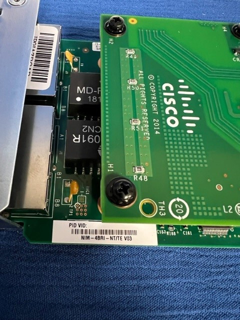 CISCO NIM-4BRI-NT/TE 4-port Network Interface Module - BRI (NT and TE ...