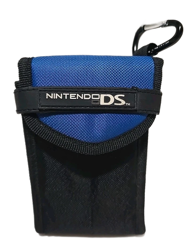 Nintendo DS Official Soft Carrying Case Travel Bag Black & Blue Vintage ...
