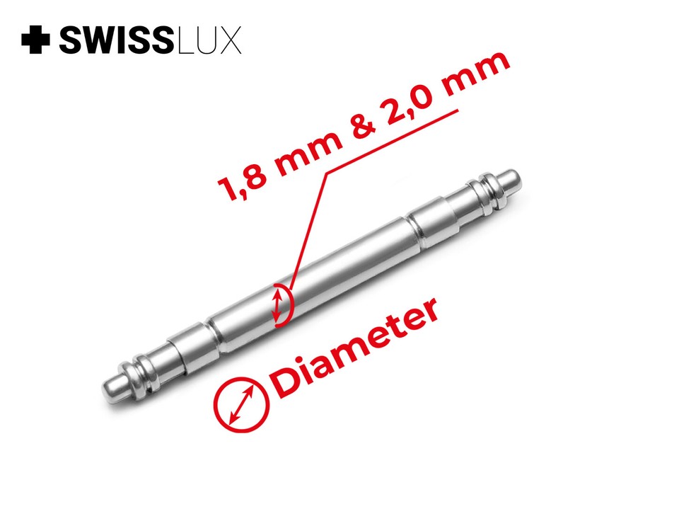 For OMEGA Watch HD Pins Spring Bars Steel Leather Rubber Strap Band ...