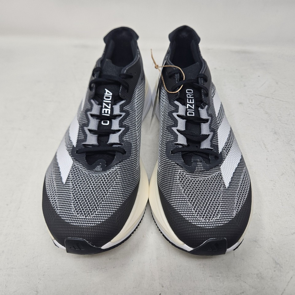 Men's Adidas Adizero Boston 12 Low Elite Running Shoes / Black White ...