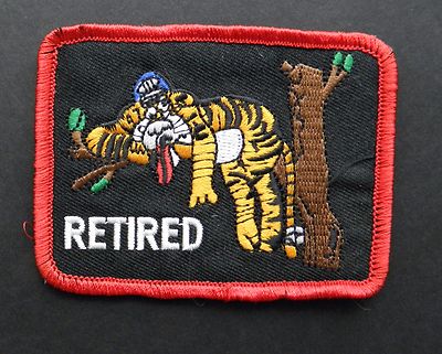 RETIRED EMBROIDERED PATCH 3.5 X 2.5 INCHES | eBay
