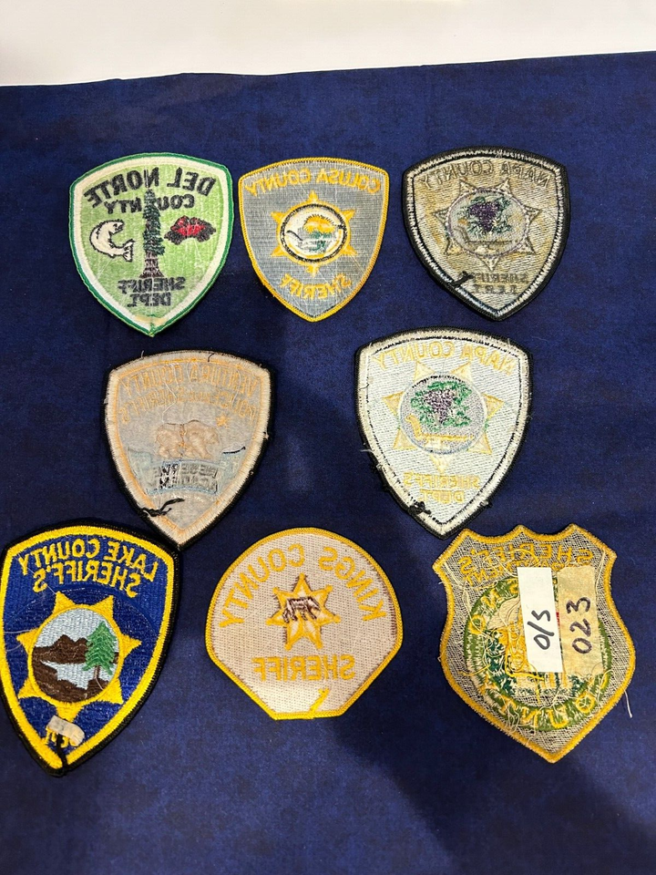 8 Older Patches, (2) Napa, Colusa and Del Norte County, California | eBay