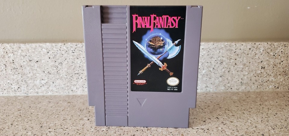 Final Fantasy 1 I Nintendo NES RPG Game Complete CIB Box Map Chart ...