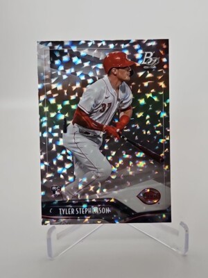 2021 Bowman Platinum #10 Tyler Stephenson RC Ice Foil Parallell ...