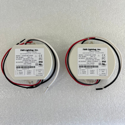 Lot Of 2: TWR Lighting LP1025-50C-C0350 Constant Current LED Driver 20 ...