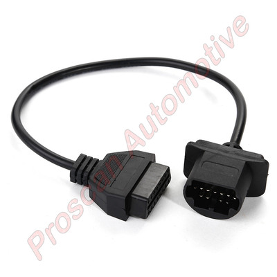 For Mazda Ford Ranger 17pin to 16pin OBD Code Scanner diagnostic cable ...