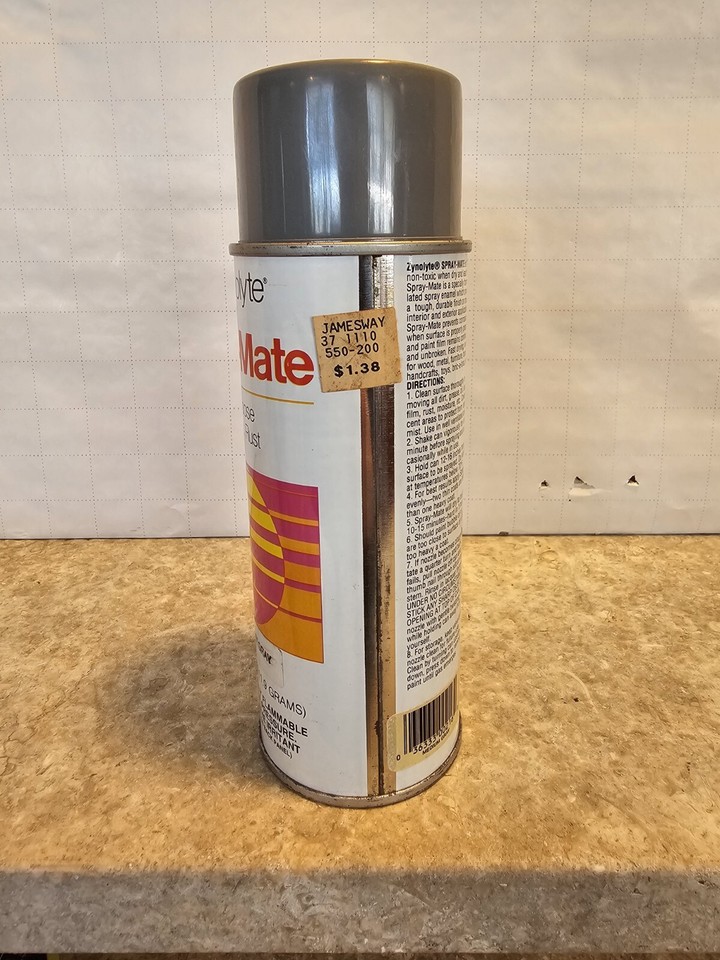 Vintage NOS Zynolyte Spray-Mate Spray Enamel 11 Oz Spray Paint Medium ...