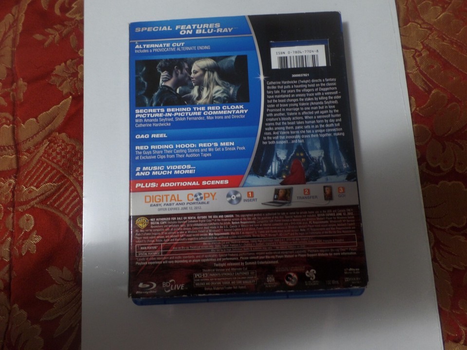 Red Riding Hood - Alternate Cut - Blu-Ray DVD - No Digital | eBay