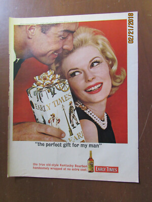 1963 VTG Orig Magazine Ad Early Times Kentucky Bourbon Perfect Gift For ...